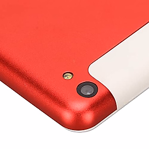 DAKR HD Tablet, Red 10.1in Tablet 1960x1080 IPS for Studying (EU Plug)