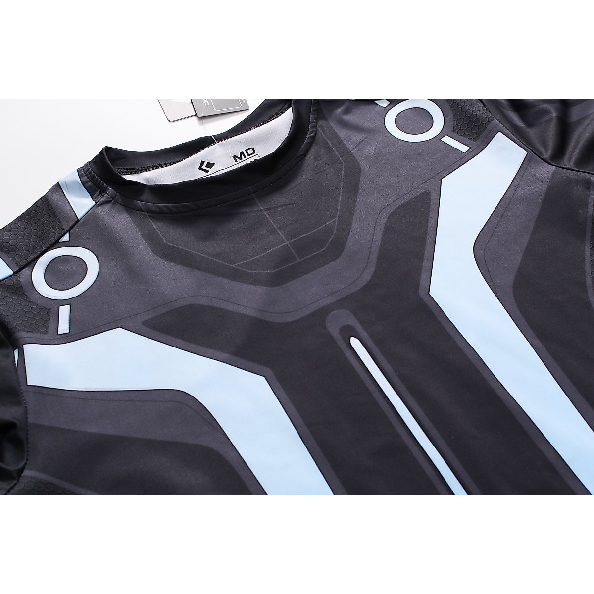 Red Plume Men's Film Super-Hero Series Compression Sports Shirt Skin Running Short Sleeve Tee (M, Phosphenes)