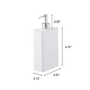 Yamazaki Tower Conditioner Dispenser White Rectangular