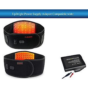 UpBright 8.4V AC/DC Adapter Compatible with Cueheat Cordless Heating Massage Belt Pad Back Wireless Brace Heat Intelligent Heated Massaging Wrap LI Polymer JP-SWB04 7.4V Battery Power Supply Charger
