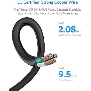 BESTEK 8-Outlet 6 Feet Extension Cord Power Strip with USB 15A 1875W Surge Protector with 5V 4.2A 4 USB Port Desktop Charging Station,600Joule,Grey