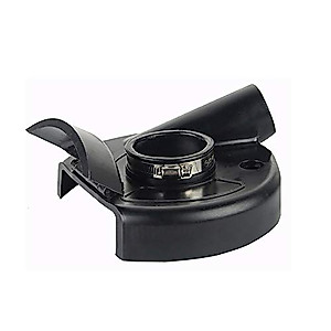Universal Grinding Angle Grinder Dust Shroud 7 Inch Vacuum Dust Shroud Cover for Angle Grinder Hand Grind Grinder Polisher(black)