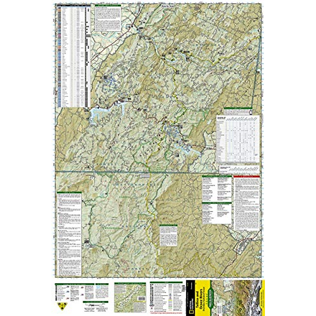 Tellico and Ocoee Rivers Map [Cherokee National Forest] (National Geographic Trails Illustrated Map, 781)