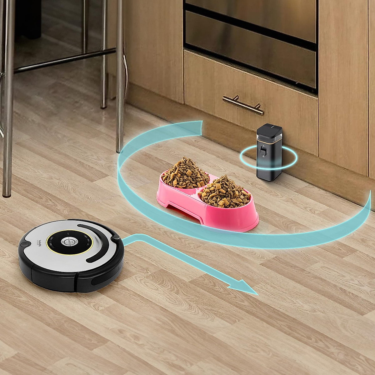 AIR U+ Dual Mode Replacement Virtual Wall Barrier Compatible with iRobot Roomba Boundary Markers 600/700/800/900/e/i/s Series, Replace Part Number: 4636429