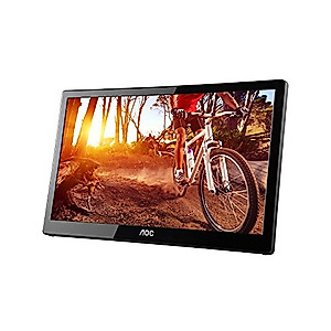 AOC E1659FWU 16IN TFT LCD USB Powered Monitor 8MS 16:9 500:1 Contrast 1366X768 (Renewed)