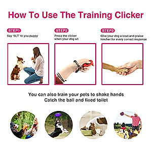 MASBRILL Reflective Dog Collar, Adjustable Nylon Pet Collars for Puppy Small Medium Large and Extra Large Dogs, with One Pet Training Clicker for Dogs Cats Behavioral Training