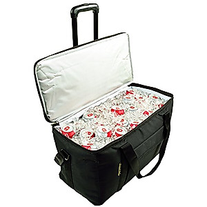 Picnic at Ascot Travel Cooler with Wheels- 64 Can Capacity- Collapsible Leakproof Cooler- Designed & Quality Approved in the USA
