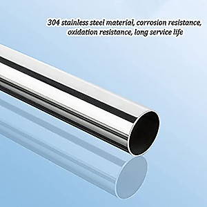 BTZHY Swimming Pool Handrails w/Base Plate 304 Stainless Steel Spa Handrail, Pool Railings for Garden Backyard Pools(1pcs)