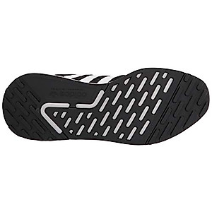 adidas Originals mens Smooth Runner Sneaker, Core Black/White/Core Black, 13 US