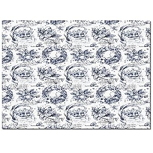 Rectangular Rug Living Room Area Rug - Geometric Art Christmas Poinsettia Wreath White Texture Carpet Non-Slip Backing Area Rug Indoor Rug Bedroom Playroom Carpet Floor Mat, 2'x3'