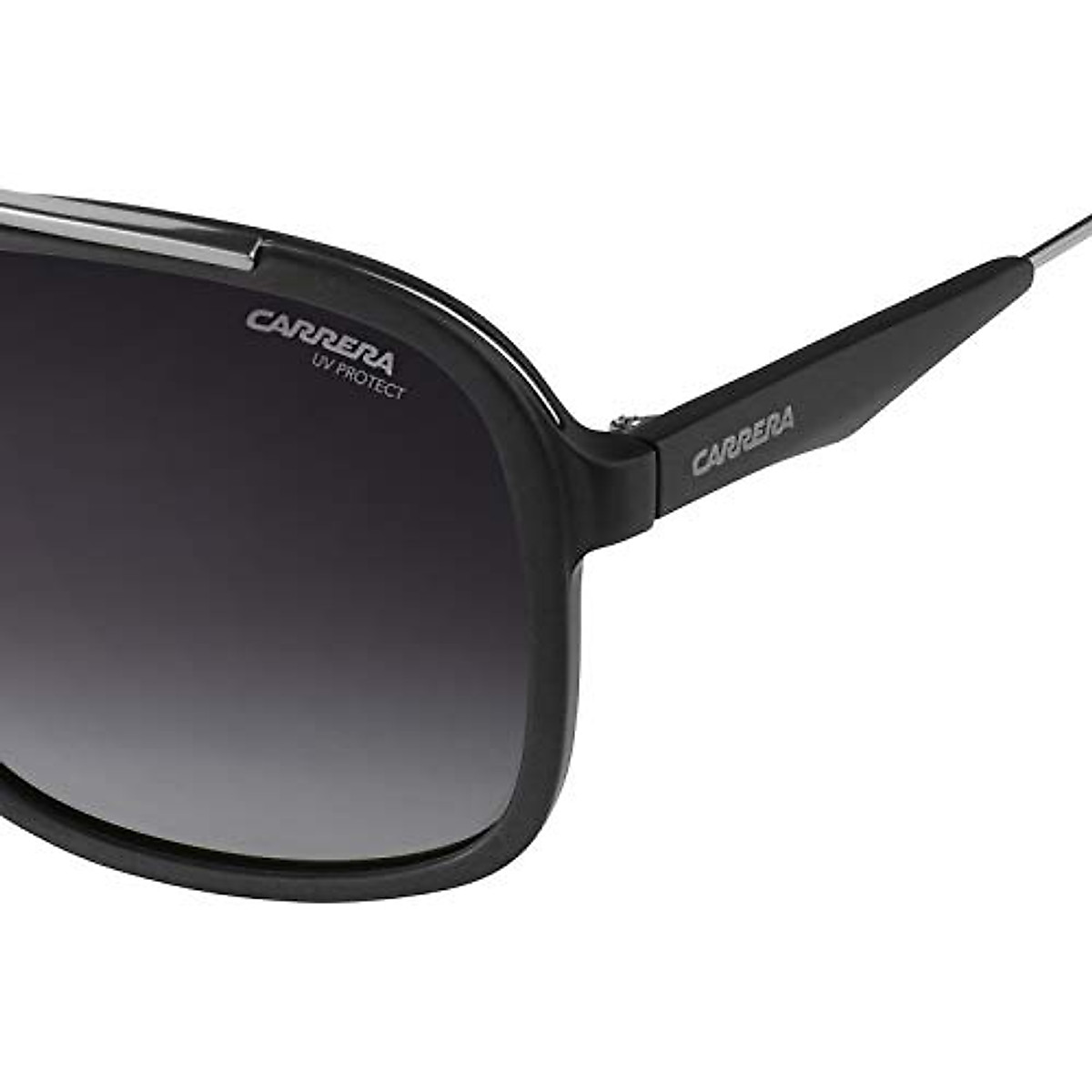Carrera Men's CA133/S Pilot Sunglasses, Matte Black Ruthenium/Dark Gray Gradient, 57 mm
