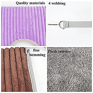 3 Pack Ferret Hanging Tunnel Hammock Warm Swinging Bed for Ferret Guinea Pig Sugar Glider Rats Squirrel Small Animal Hideout Tube Toys Cage Accessories (3 Pack)