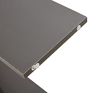 ME2 Bathroom Over The Toilet Storage, 77'' Taller Bathroom Organizer Shelf Space-Saving Collect Cabinet with Shelves and Double Doors, Grey