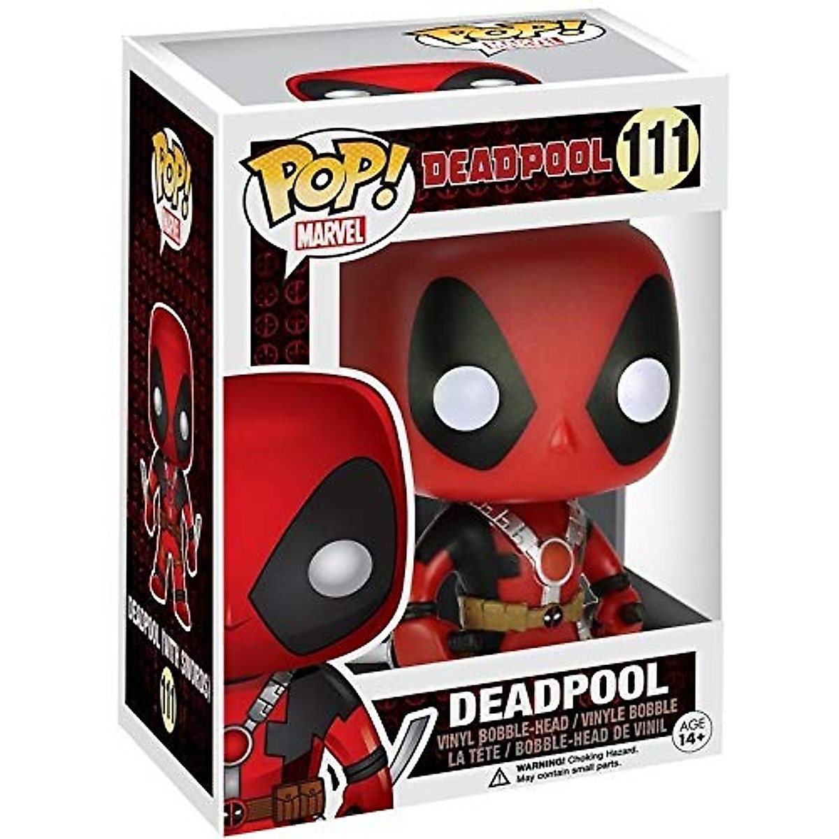 Funko Pop! Marvel Heroes: Deadpool with Two Swords #111 Vinyl Figure (Bundled with Pop Box Protector Case)