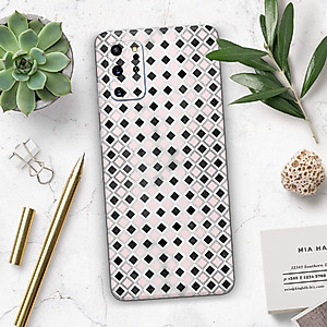 DesignSkinz Karamfila Silver & Pink Marble V11 Protective Vinyl Decal Wrap Skin Cover Compatible with The Samsung Galaxy S20 (Screen Trim & Back Glass Skin)