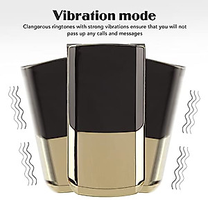 Heayzoki Clamshell Seniors Phone, 2G Large Screen Unlocked Flip Phone for Seniors, Long Standby Flip Phone Dual SIM Elderly Mobile Phone with 3800mAh Battery(Gold)