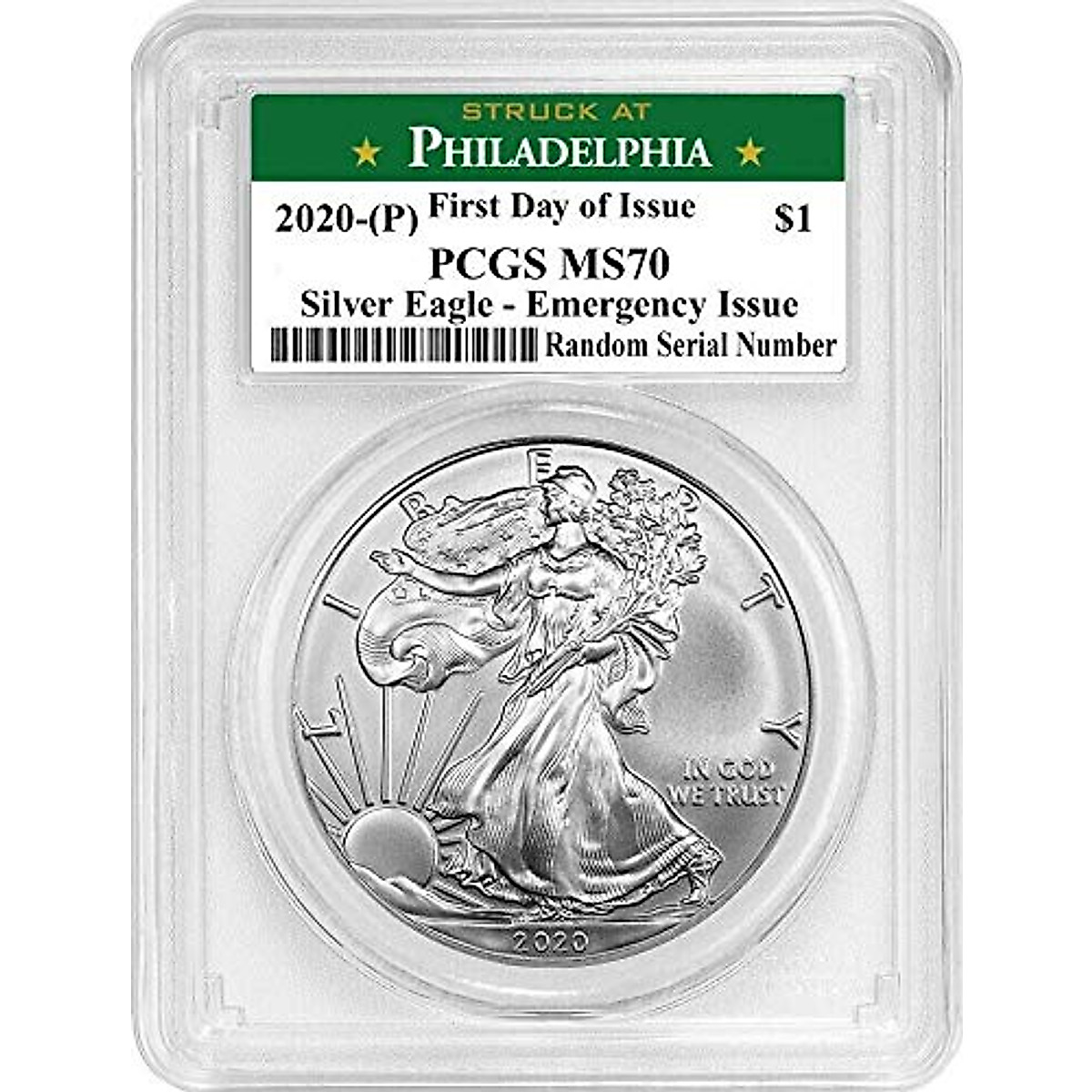 2020 American Silver Eagle Silver Eagle $1 MS-70 PCGS MS