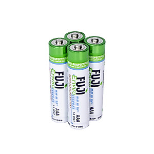 Fuji Enviromax 4400BP4 EnviroMax AAA Super Alkaline Batteries (4 Pack), White, 4 CT