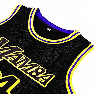 Toock Youth Basketball Practice Jersey for Boys : #24 Kids Sports Jerseys for Boys,Sports Fan Jerseys. (XS-XL) Black