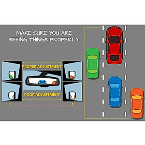 WLLW Side Mirror Replacement Glass fit for 2004 2005 2006 2007 2008 Ford F150 Flat LH Left Driver Side Including Adhesive, Non Towing Mirror Glass Non Heated