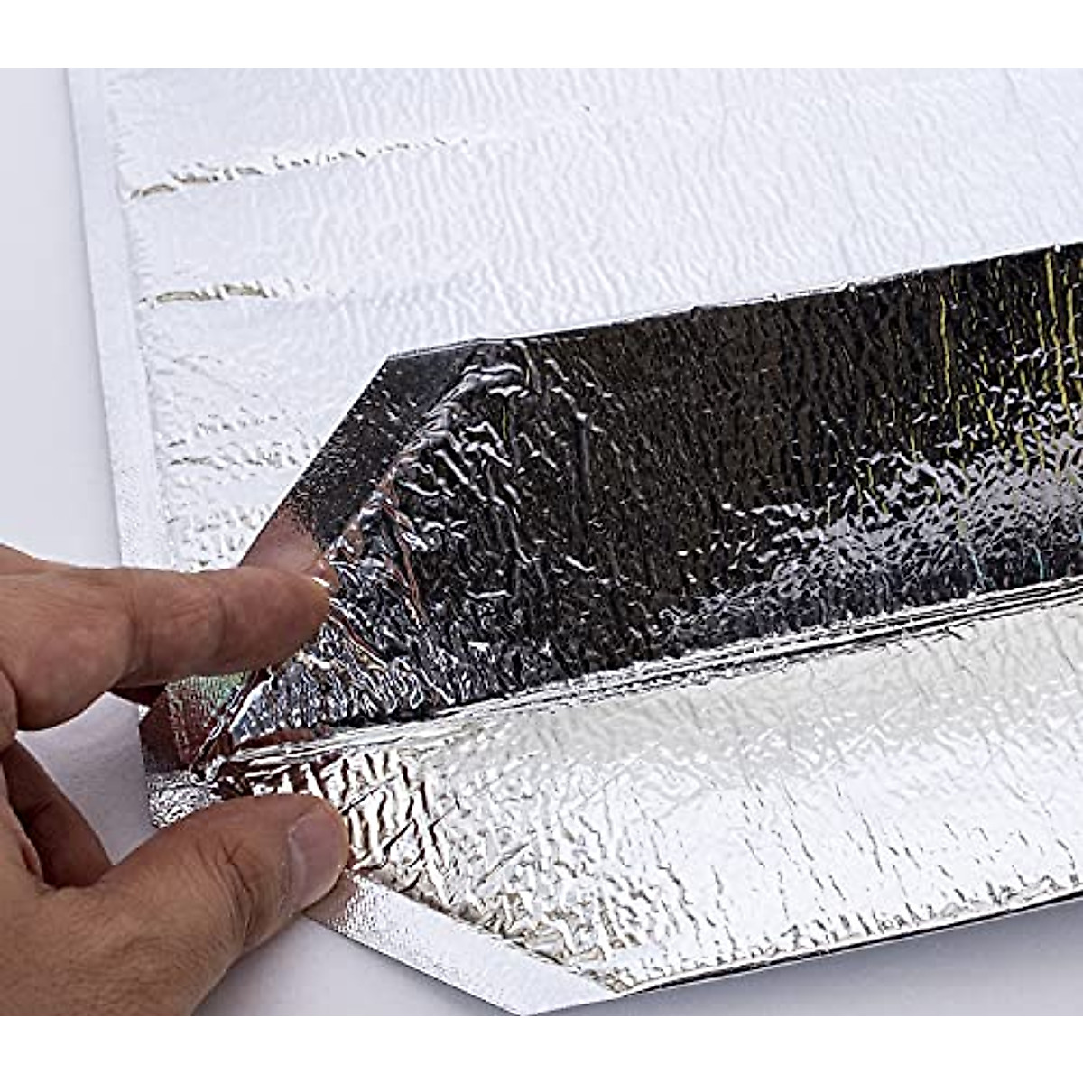 NAMUMARU Insulated Easy Zip Lock with Handle Resealable Aluminum Sandwich Lunch Bag 5 Piece Medium Reusable Thermal Snack Bento Camping Picnic Grocery Hot & Cold Pouch