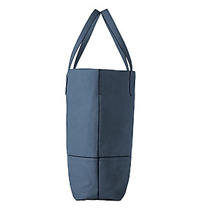 Oversized suede Taylor Tote in Navy