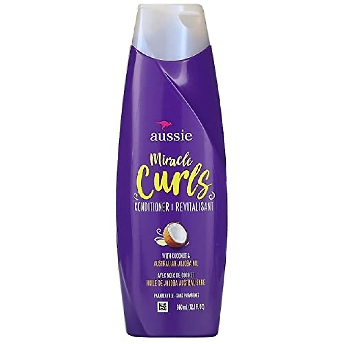 Aussie Miracle Curls Shampoo and Conditioner Set with coconut & australian jojoba oil-12.1 fl oz each