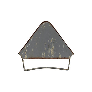 Creative Co-Op Rustic Farmhouse Metal Dish Rack with 18 Slots, Zinc Finish