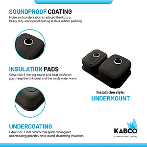 KABCO 32 Inch Stainless Steel 60/40 Double Unequal Bowl Classic Kitchen Sink, Extra Thick 16 Gauge Undermount Rust, Sound and Heatproof Sink with Sink Strainer and Removable Garbage Basket