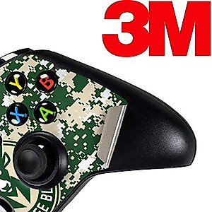 Skinit Decal Gaming Skin Compatible with Xbox One Controller - Officially Licensed NBA Milwaukee Bucks Camo Digi Design