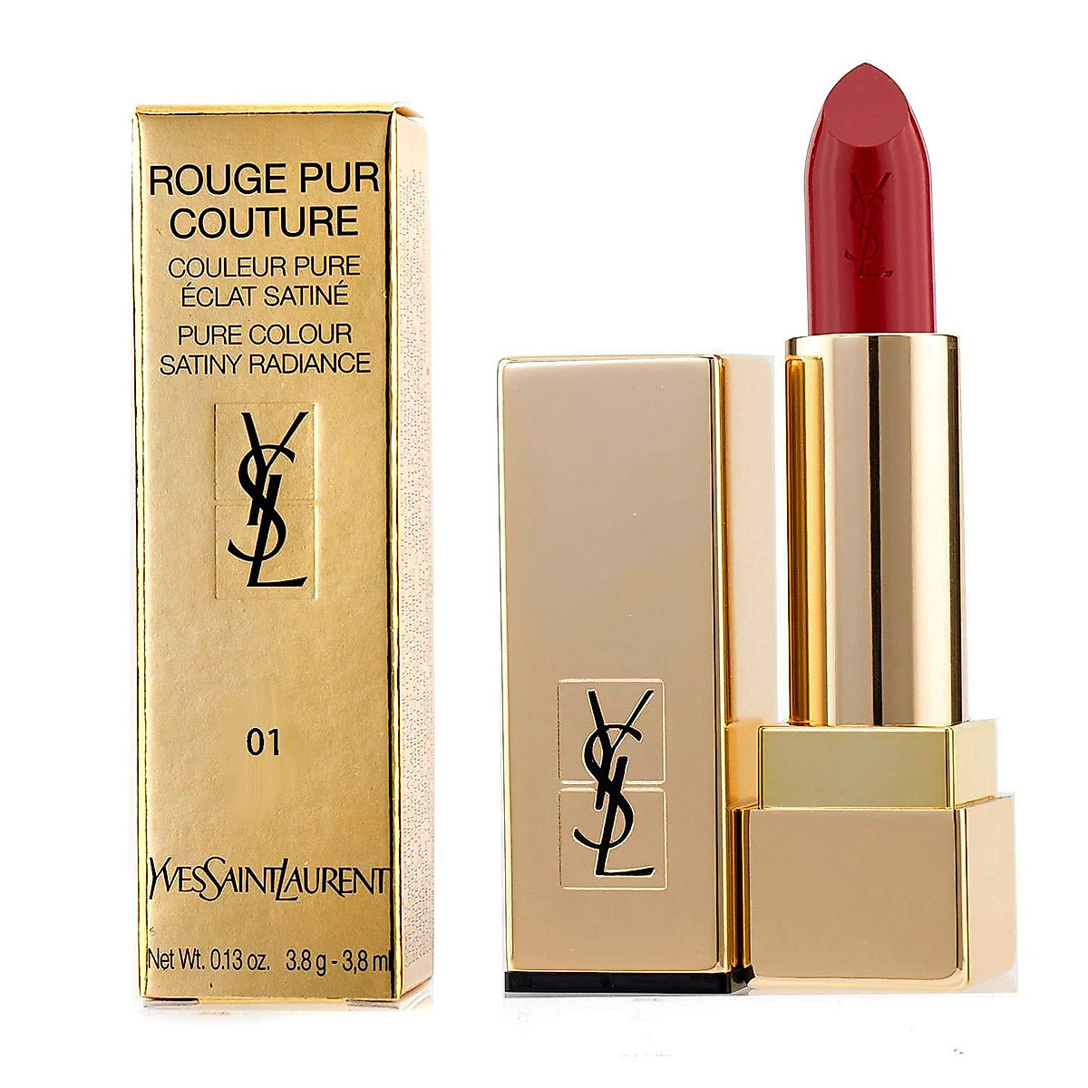 Yves Saint Laurent ROUGE PUR COUTURE SPF15Pure Colour Satiny Radiance 1 Le Rouge, 1 Count
