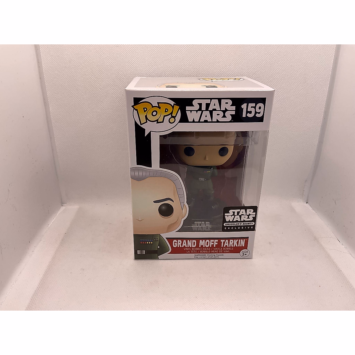 Funko Pop! Star Wars Smuggler's Bounty Exclusive Death Star Grand Moff Tarkin #159 Vinyl Figure (Bundled with Pop Box Protector CASE)