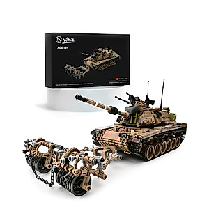 Nifeliz M60 MAGACH Main Battle Tank Building Kit, Collectible Model Army Tank for Teens and Adults(1753 Pieces)