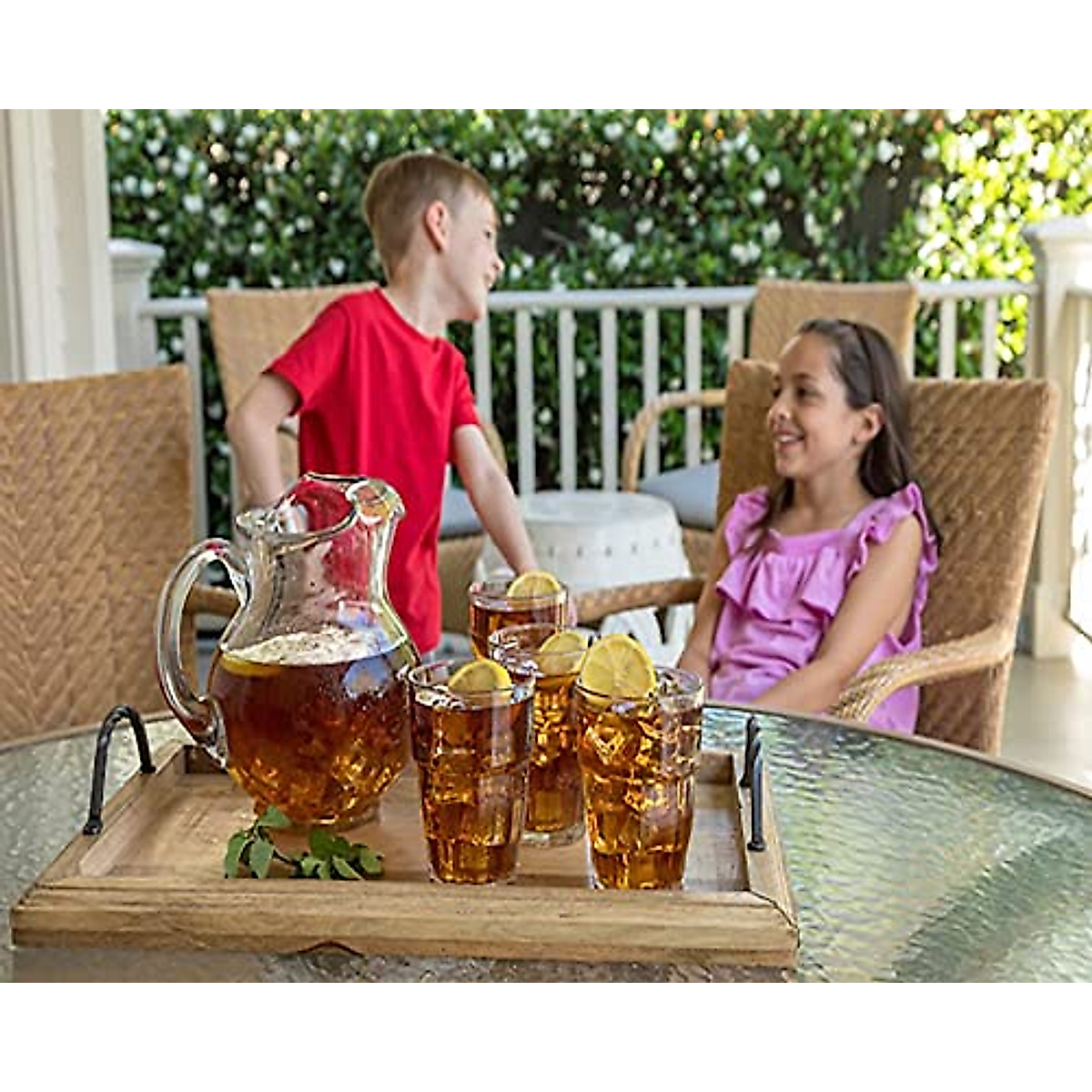 Luzianne Decaffeinated Iced Tea Bags, Family Size, Unsweetened, 144 Tea Bags (6 Boxes of 24 Count Pack), Specially Blended For Iced Tea, Clear & Refreshing Home Brewed Southern Iced Tea