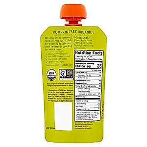 Peter Rabbit Organics Puree Fruit Apple Grape, 4 oz