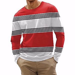 Pride Shirts Men Mens Shirts Long Sleeve Crew Neck Breathable Relaxed Fit Thermal Outdoor Tees Fashion True Comfort Tops Funny Tshirts Shirts for Men