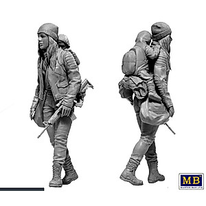 Master Box 24078-1/24 Scale - Pоst-Apocalyptic Series. The Last Bridge 3 Figures in kit