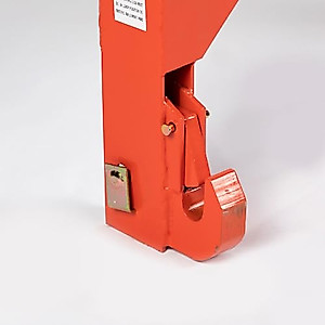 Titan Attachments 3 Point Quick Hitch Adaption to Category 2 Tractors, 4000 LB Lifting Capacity, 32.75" Between Lower Arms, 14.5" Top Link to Lower Link, Orange Finish