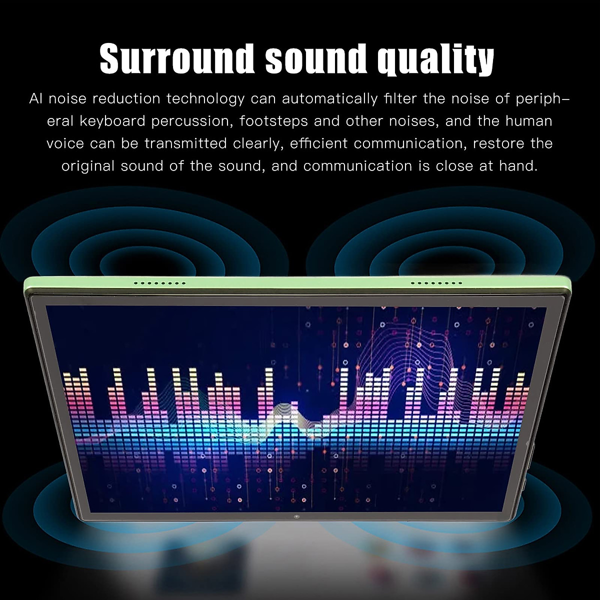 10.1 Inch Tablet, Android 12 Dual Anti Blu Ray Design, Octa Core Processor 6Gb 128Gb, IPS Display 1920X1200p, 8000Mah 800W 2000W, 2.4G 5G WIFI BT4.2 for Learning and Entertainment(USA)