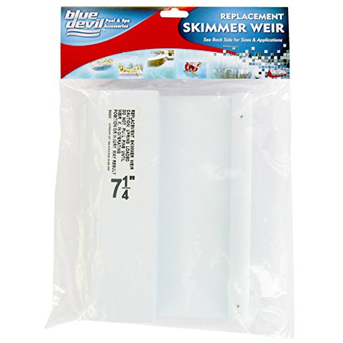 Blue Devil Skimmer Weir Replacement, Skimmer Weir for Swimming Pool, Anthony & Pac-Fab - 7-1/4-Inch