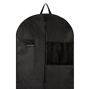 BAGYHACKS™ 43-Inch Heavy Duty Garment Bag w/Pocket for Dresses, Suits, Jackets, Shoes