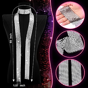 5 Pcs 1970s Disco Accessories Women Costume Disco Set Disco Ball Earrings Headband Ring and Sunglasses and Other Accessories (Fresh Style)