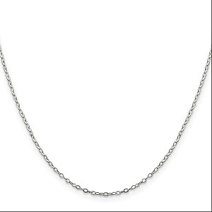 IceCarats 925 Sterling Silver 1.5mm Oval Cable Chain Necklace 20 inch
