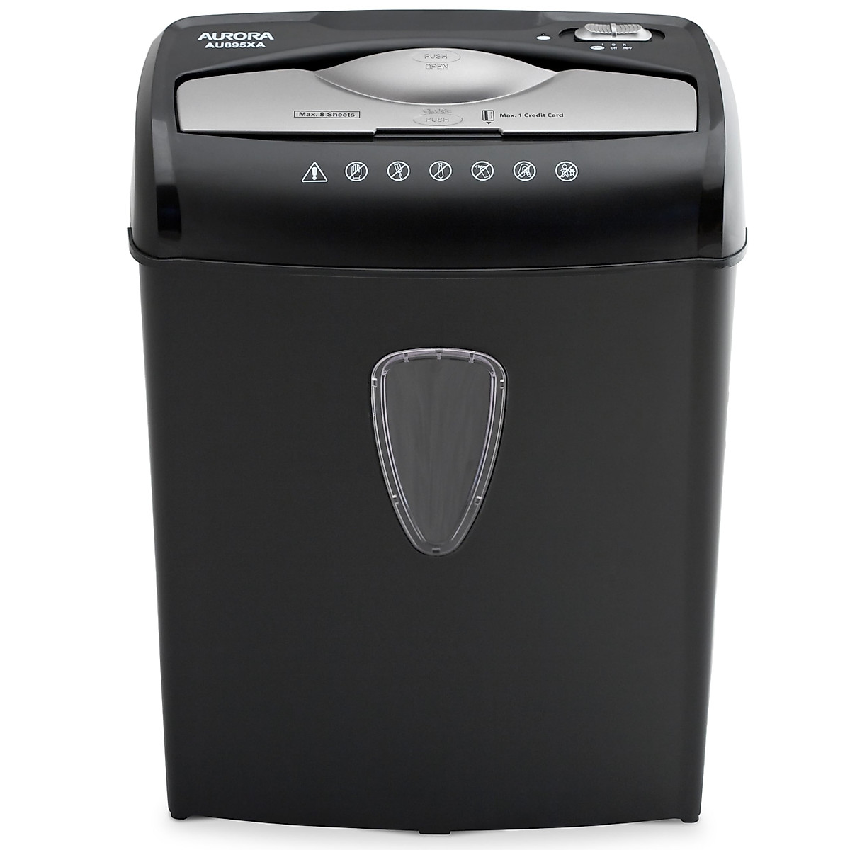 Aurora AU895XA 8-Sheet Professional Cross-Cut Paper and Credit Card Shredder