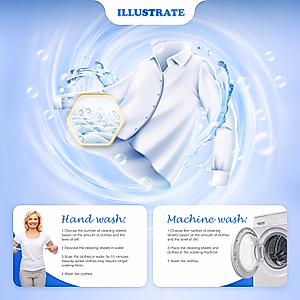 Laundry Detergent Sheets, 120 Loads Washer Soap Strips, Plant Based Liquidless Formula, Zero Waste for Home Dorm Travel Camping & Hand Washing Clean No Waste Fresh Scent