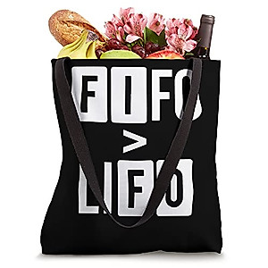 FIFO LIFO Math Accountant Finance CPA Bookkeeper Funny Cute Tote Bag