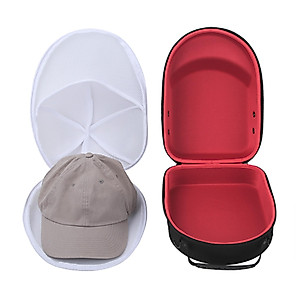 Generic Travel Baseball Cap Organizer And A Wash Bag, Perfect Hat Storage For Baseball Caps Dust Free, Waterproof Hat Protector, Great Hat Storage Box And Gift For Cap Lovers, Black/Black