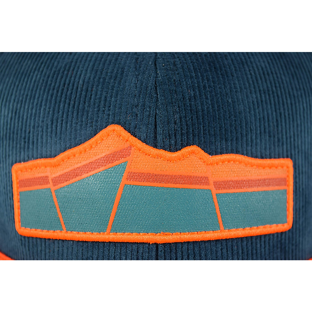 Sendero Provisions Co. Outdoor Adjustable Snapback Corduroy Rope Hat with Geo Screen Printed Patch (Ocean Blue)