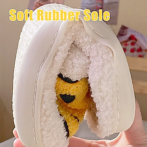 Smile Face Slippers for Women and Men, Retro Comfy Warm Soft Fuzzy Plush Slip-On House Shoes Funny Cute Happy Smile Home Winter Warmies Pillow Cloud Memory Foam Fluffy Slipper for Indoor & Outdoor(Pink)