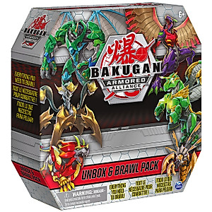 Bakugan, Armored Alliance UNbox & Brawl Pack with 6 Exclusive, for Kids Aged 6 and up, Amazon Exclusive